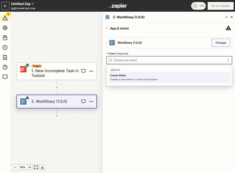 Integrations - Workflowy support